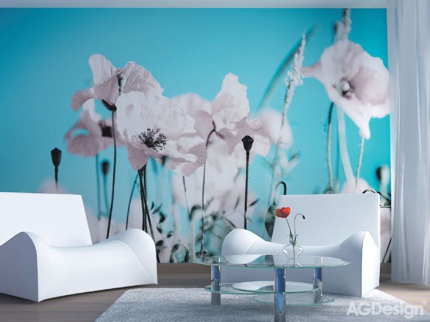 Vliesová obrazová tapeta FTN XXL 0118, Vlčí mák, 360 x 270 cm, AG Design