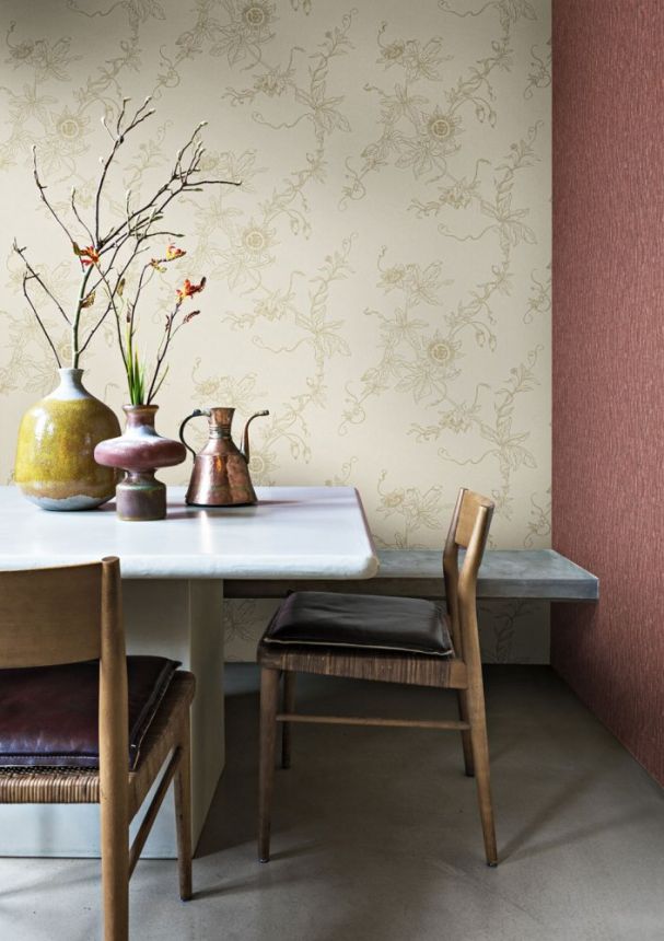 Modrá vliesová květinová tapeta na zeď, 220942, Preloved, BN Walls ...