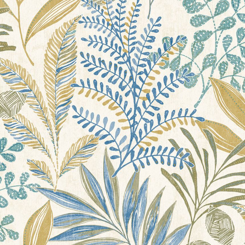 Vliesová tapeta s barevnými listy MN3107, Maison, Grandeco | Tapety pro Váš domov • Kvalita ...